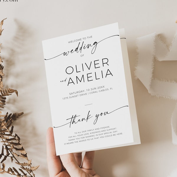 Church Order of Service - Etsy