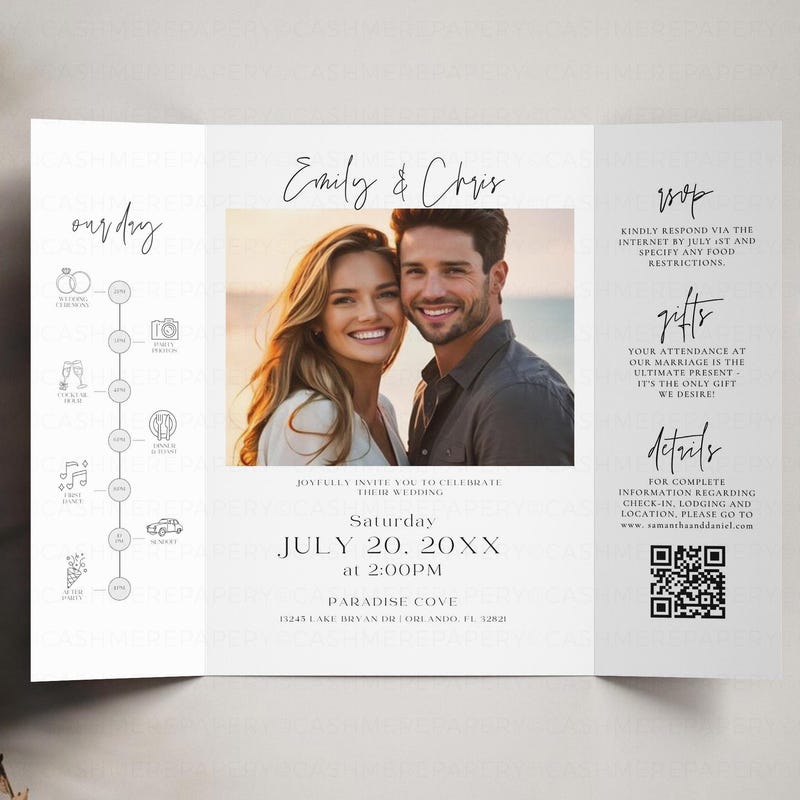 Trifold Invitations - Etsy