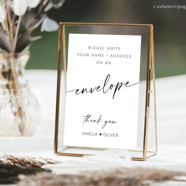 Address an Envelope Sign - Etsy