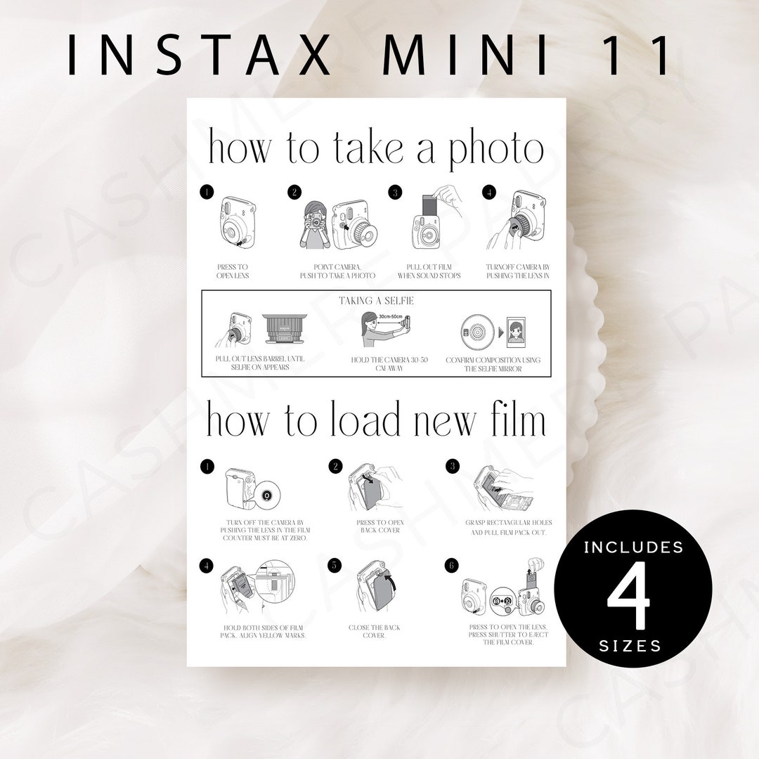 Instax Mini 11 Instructions for Wedding, Camera All-in-one How to Take ...