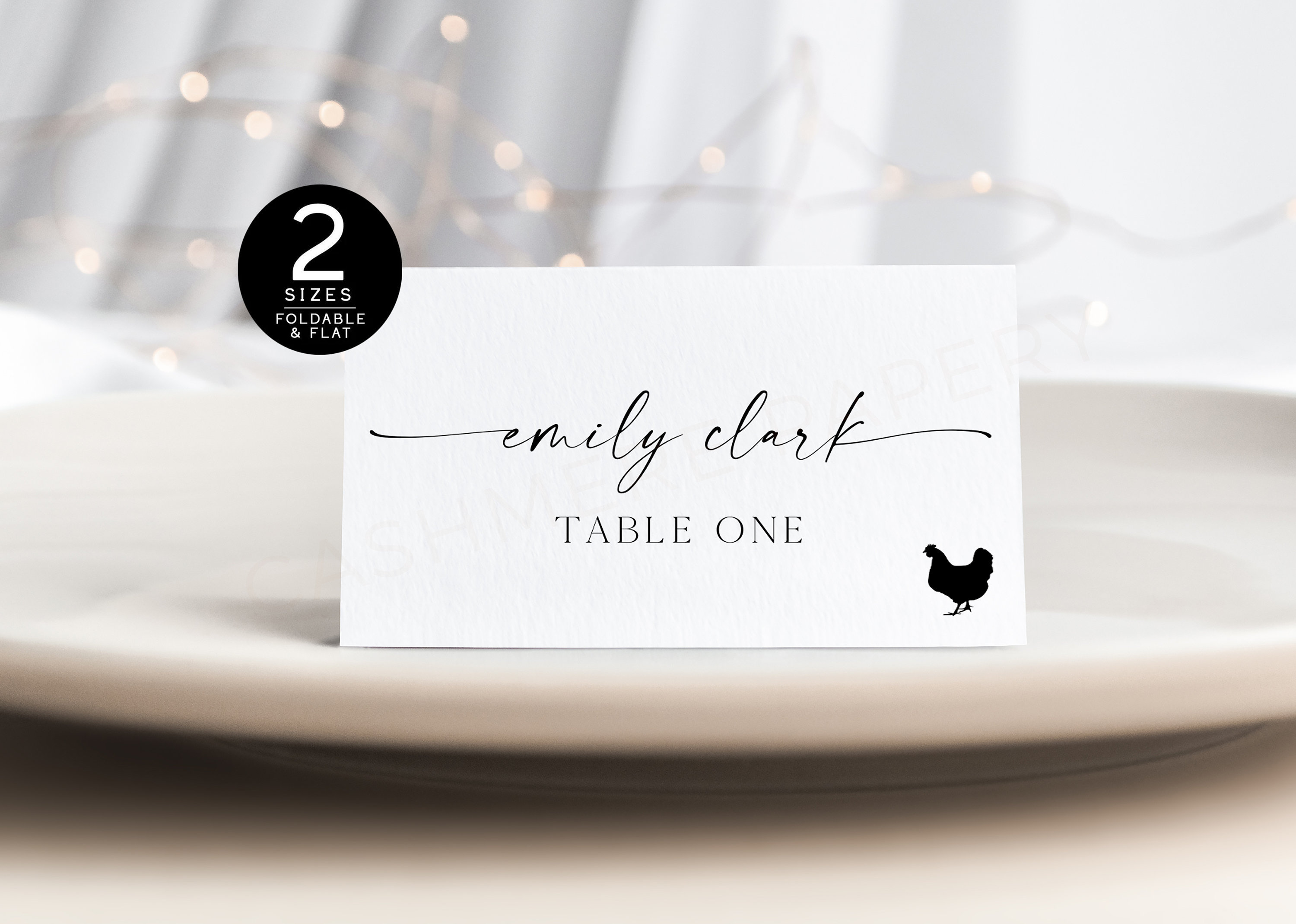 Place Card With Meal Icons Print Personalized Wedding Place - Etsy Canada