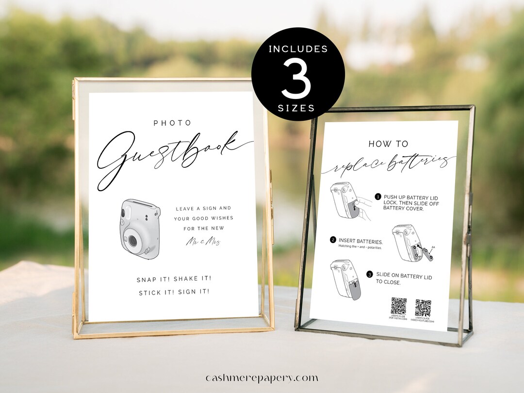 Instax Mini 11 Polaroid Instruction Sign, Polaroid Sign Instax 11 Signs ...