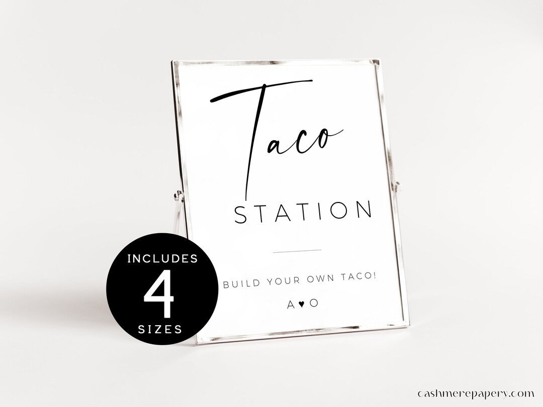 Taco Bar Sign | All You Need is Love and Tacos | Taco Bout Love ...