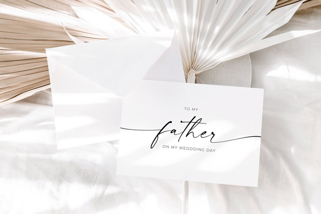 Note to Dad on Wedding Day | Note for Dad on Wedding Day | Wedding ...