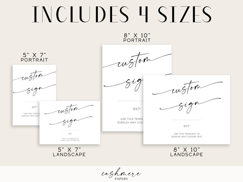 55+ Wedding Reception Signs Templates Bundle, Bridal Shower Minimalist ...
