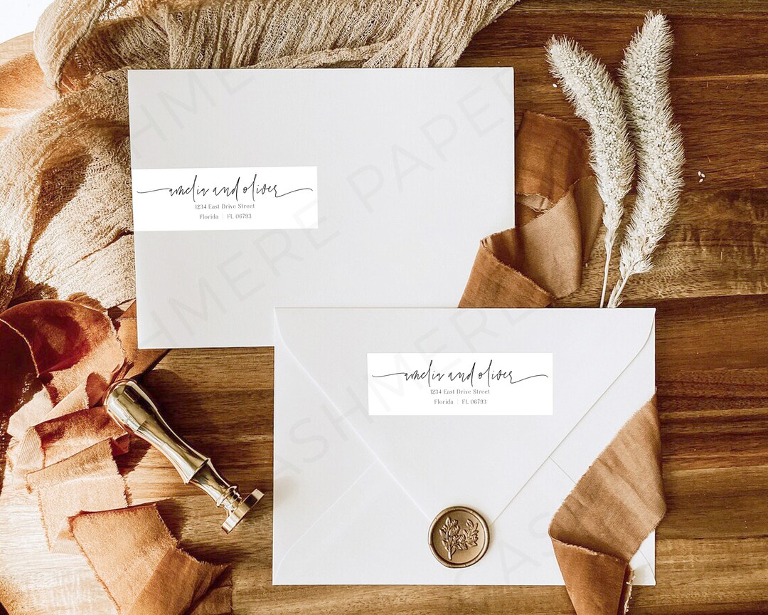 Address Labels Rustic Wedding | Custom Return and Recipient Guest ...