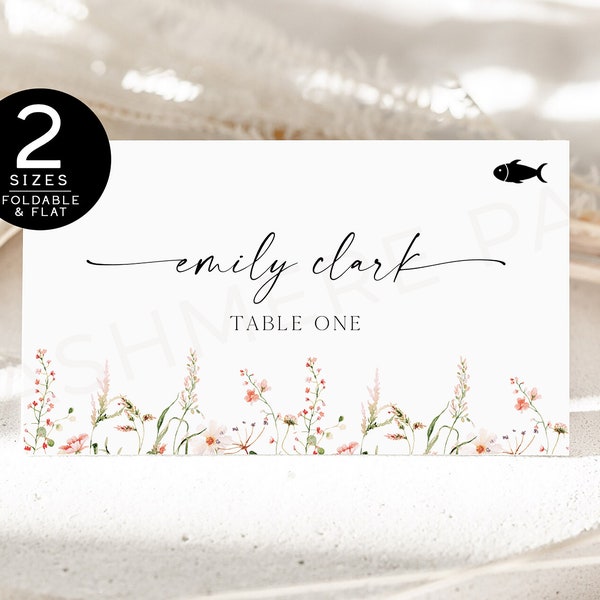 Name Card With Meal Selection - Etsy