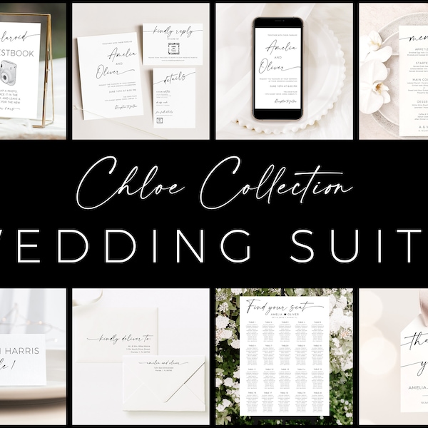 Complete Set Wedding Invitations - Etsy