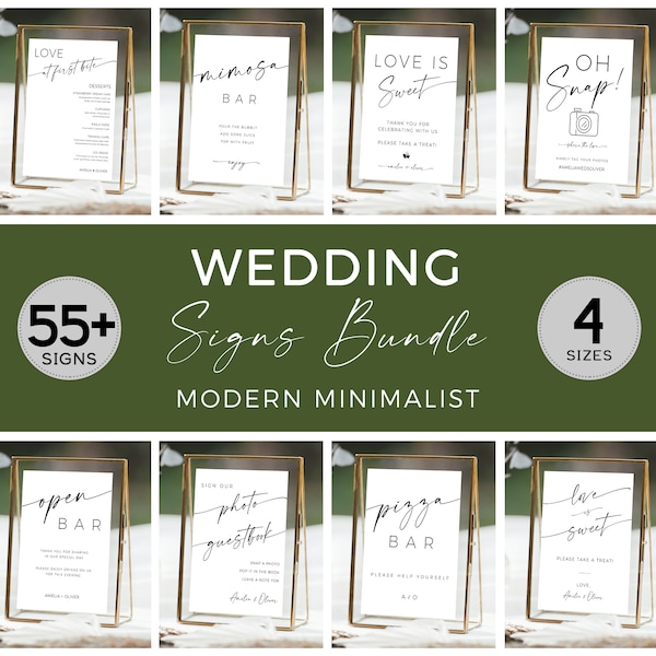 Printable Wedding Signs - Etsy