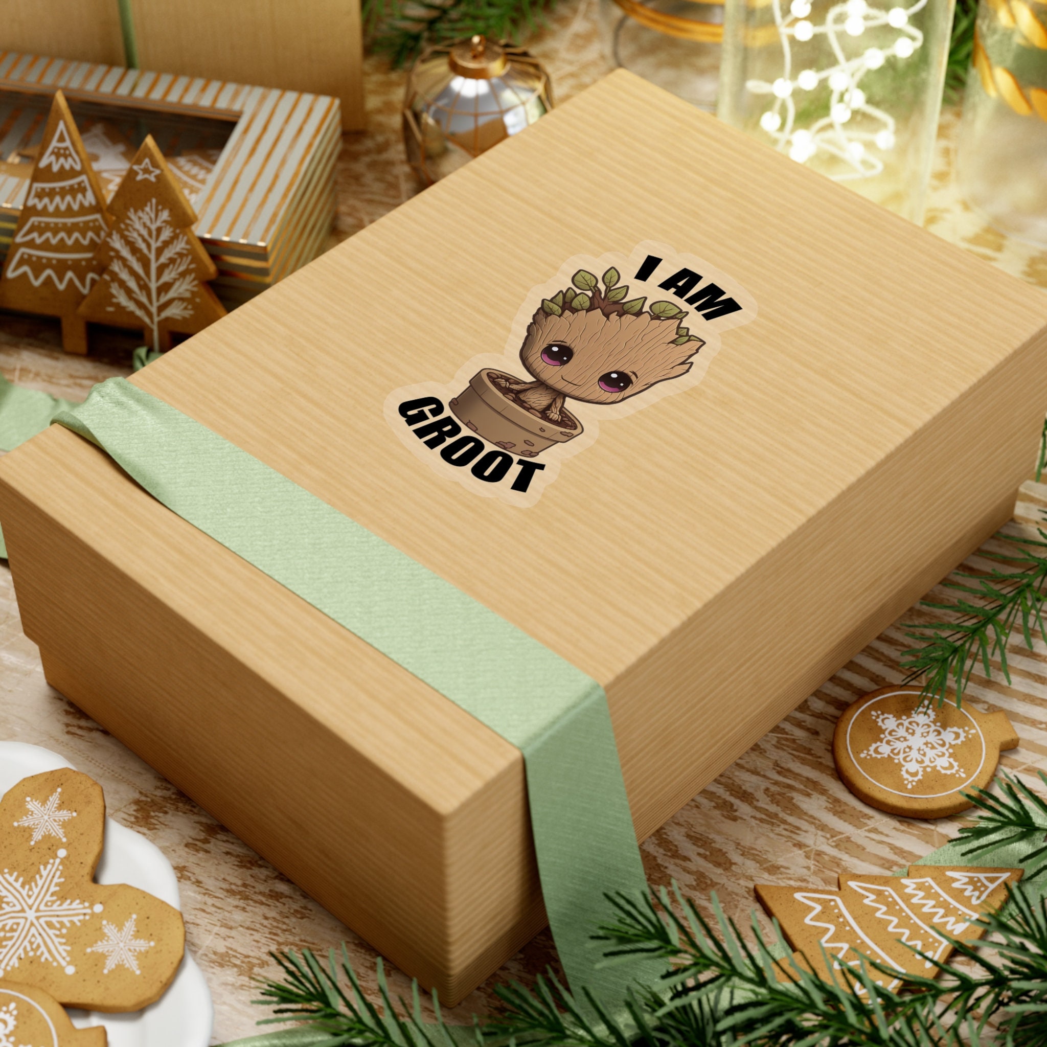 Cute Little Groot Sticker for Your Laptop Fridge Water Bottles and More ...