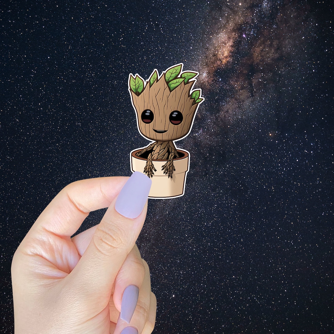 Little Groot | Sticker for Your Laptop | Fridge | Water Bottles and ...
