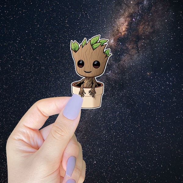 Groot Laptop Sticker - Etsy