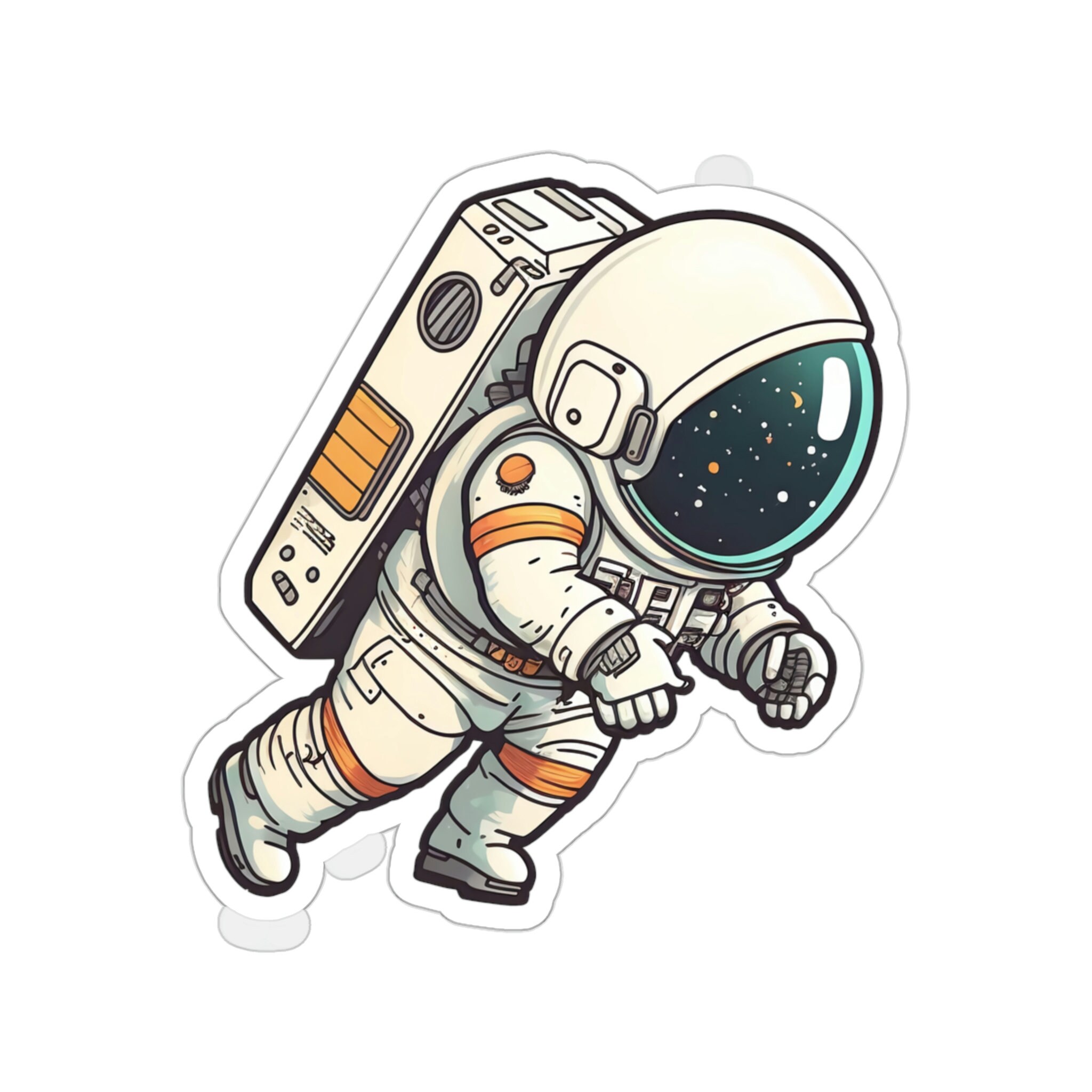 Astronaut Space Sticker for Your Laptop Fridge Water Bottles and More ...
