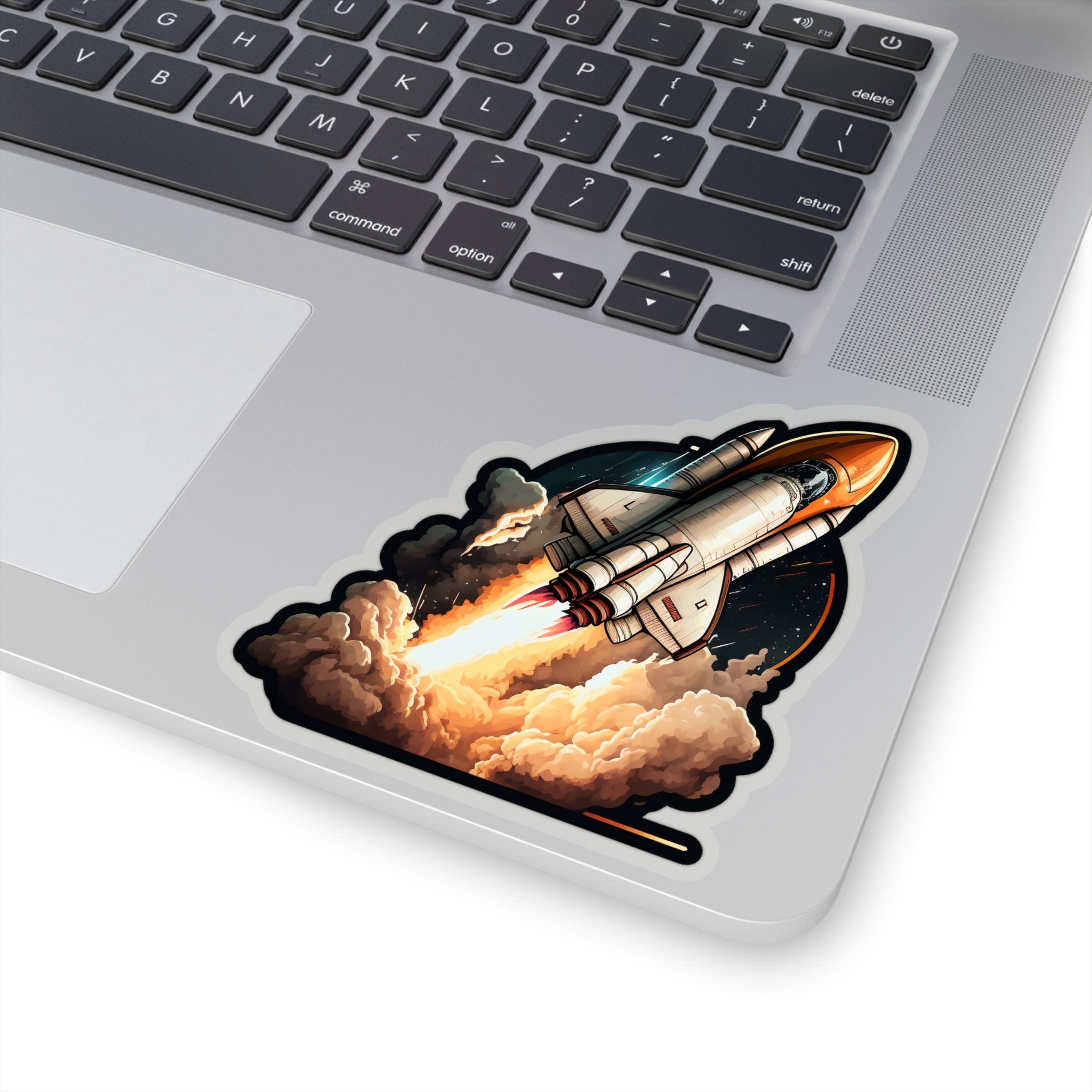 Spaceship Rocket Space Sticker for Your Laptop Fridge Water Bottles and ...