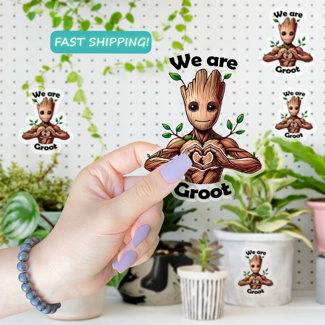 Cute Groot Sticker for Your Laptop Fridge Water Bottles and More - Etsy