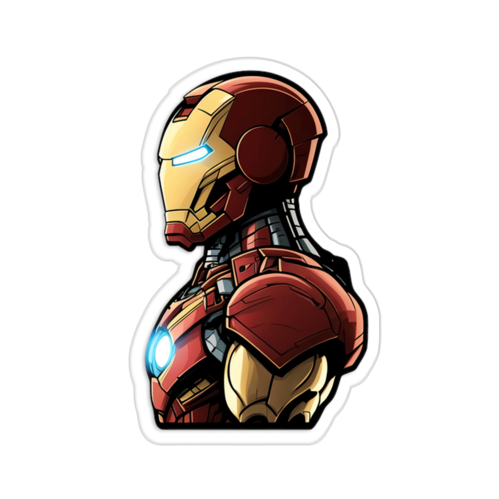 Iron Man Sticker Waterproof Gifts Stickers for Water Bottle Stickers ...