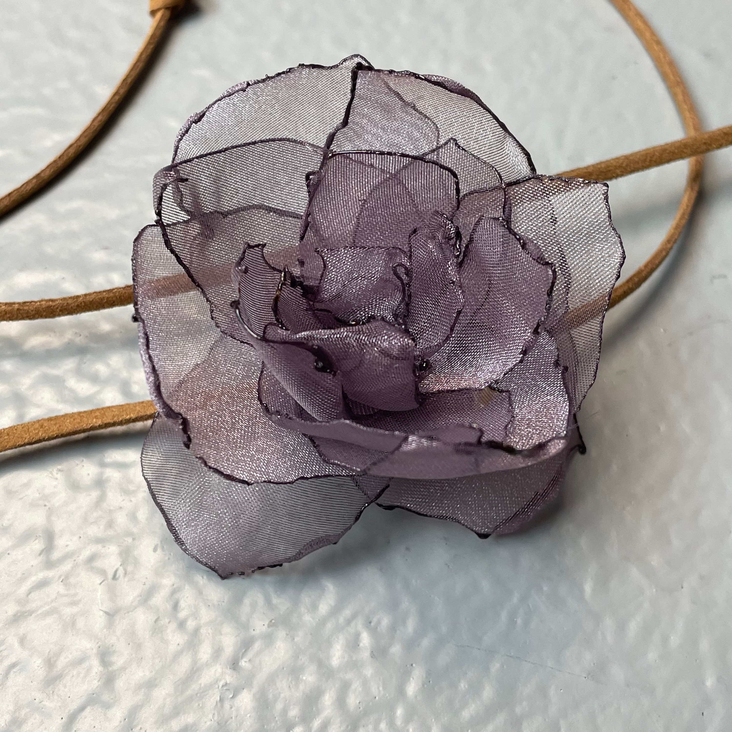 Handmade Phantom Flower Choker in Lavender - Etsy