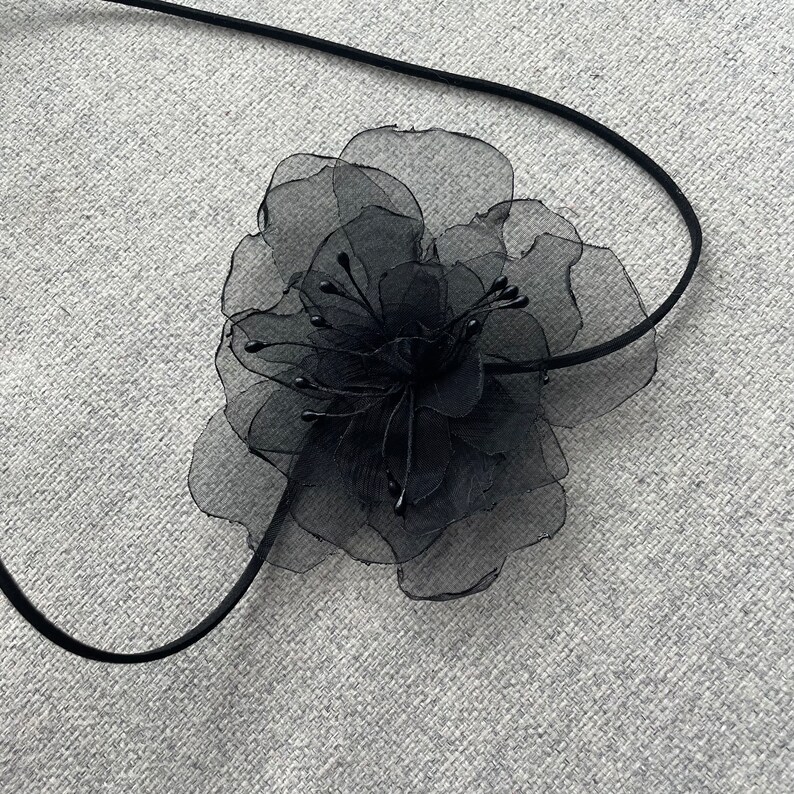 Handmade Corsage Phantom Black Hibiscus Neck Flower by - Etsy