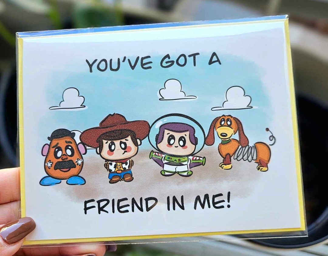 Disney Greeting Cards, Toy Story, Woody, Buzz, Mr. Potatoe Head, Slinky ...