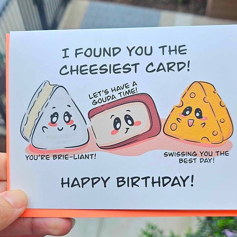 Cheese Card - Etsy