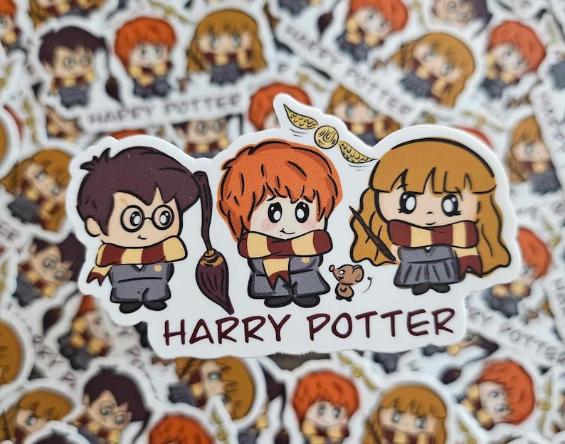 Harry Potter Stickers, Vinyl, Matte Stickers, Ron Weasley, Hermione ...