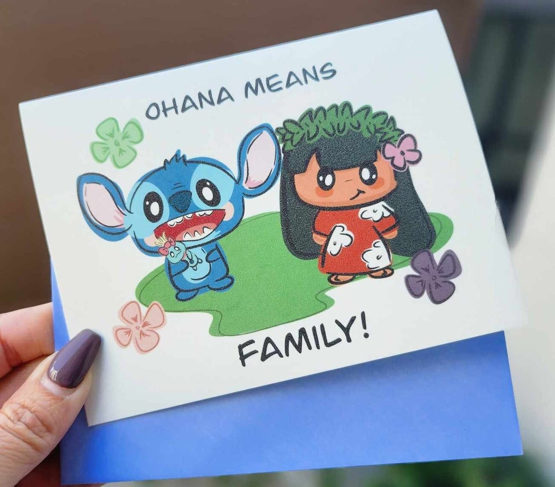 Lilo & Stitch Greeting Cards, Family, , Ohana Means Family, Ohana ...
