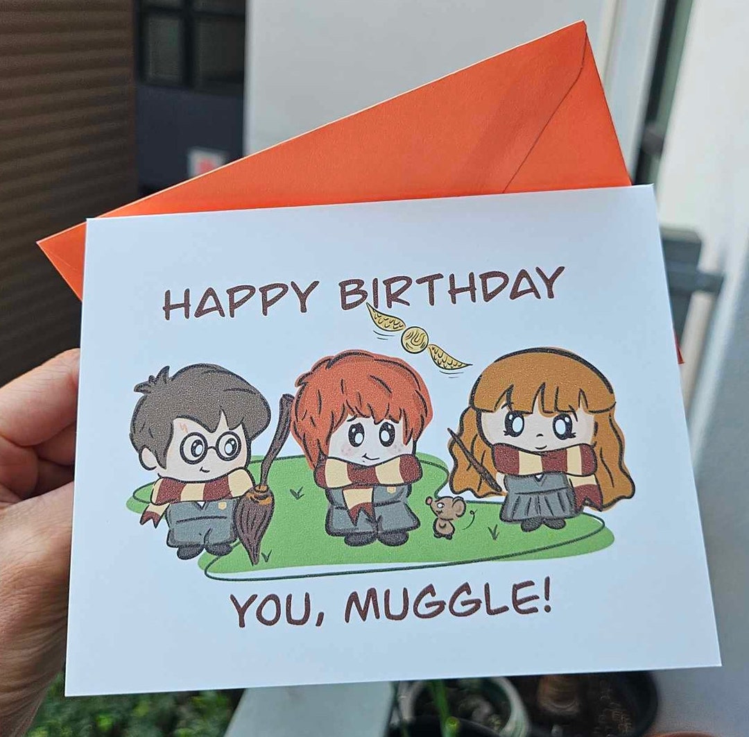 Harry Potter Greeting Cards Ron Weasley Hermione Granger - Etsy