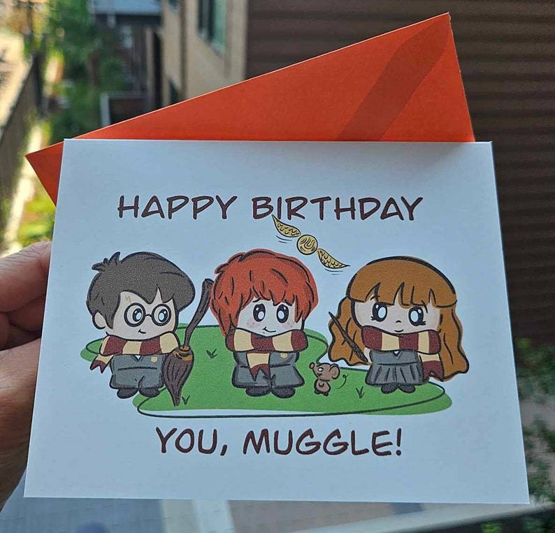 Harry Potter Greeting Cards Ron Weasley Hermione Granger - Etsy