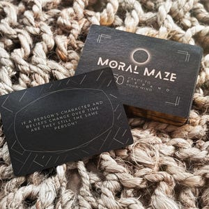 Moral Maze Game: Thought-provoking Conversation Starter - Etsy