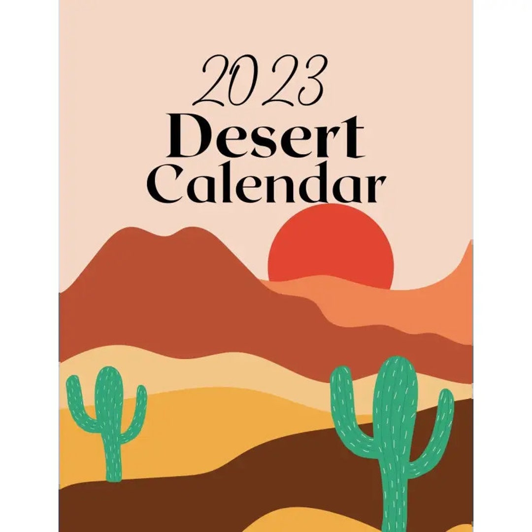 Desert Calendar PLR Calendar - Etsy