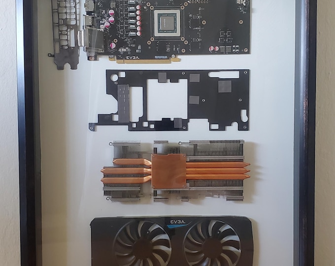 GTX-970 Disassembled GPU Wall Display Box – Unique Tech Art for Gamers ...