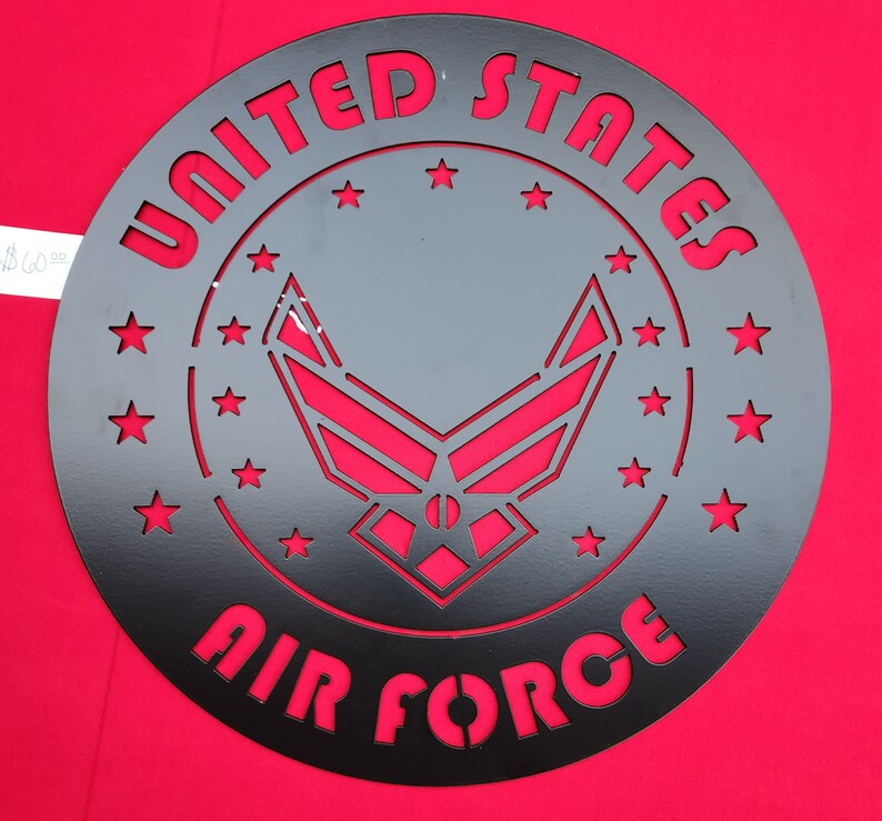 Letrero militar, Fuerza Aérea, letrero de metal, letrero de interior ...