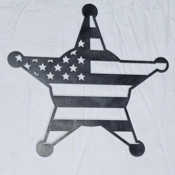 Sheriff Flag Badge - Etsy