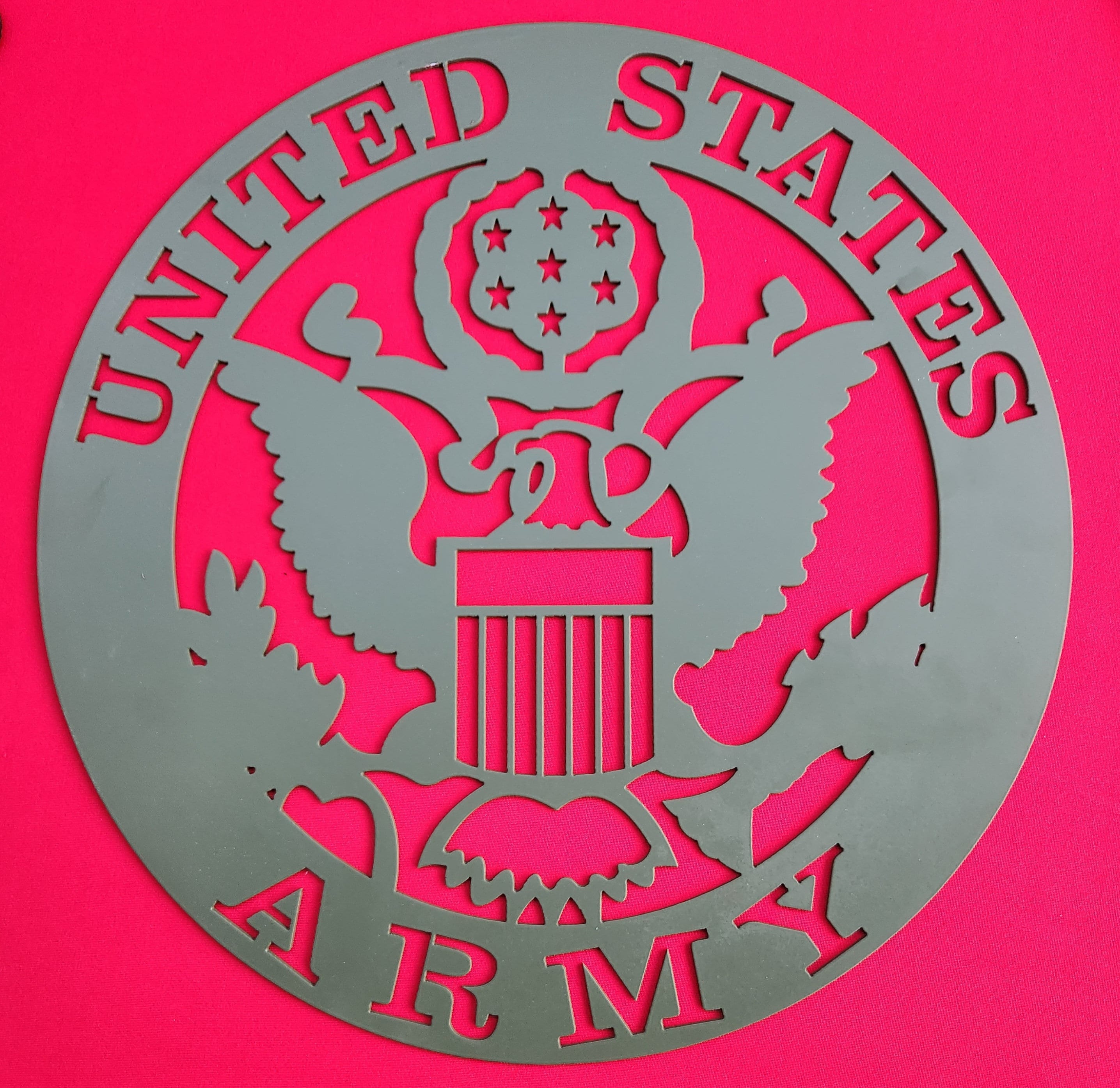 Military Sign, Army Sign, Wall Art, Wall Decor, Veteran Gift, US Army ...