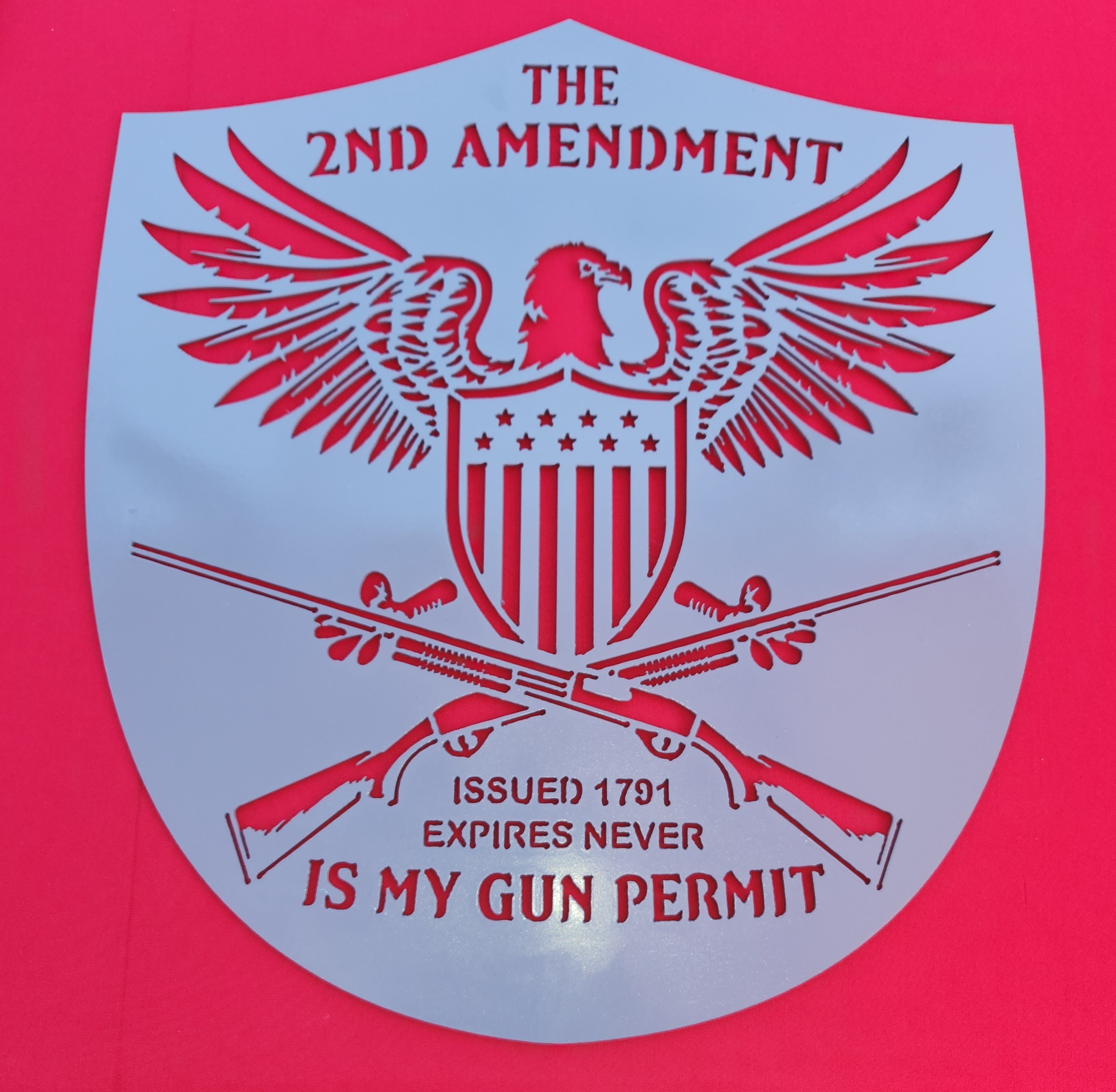 Metal Sign 2nd Amendment 2A Gun Sign Gun Permit - Etsy