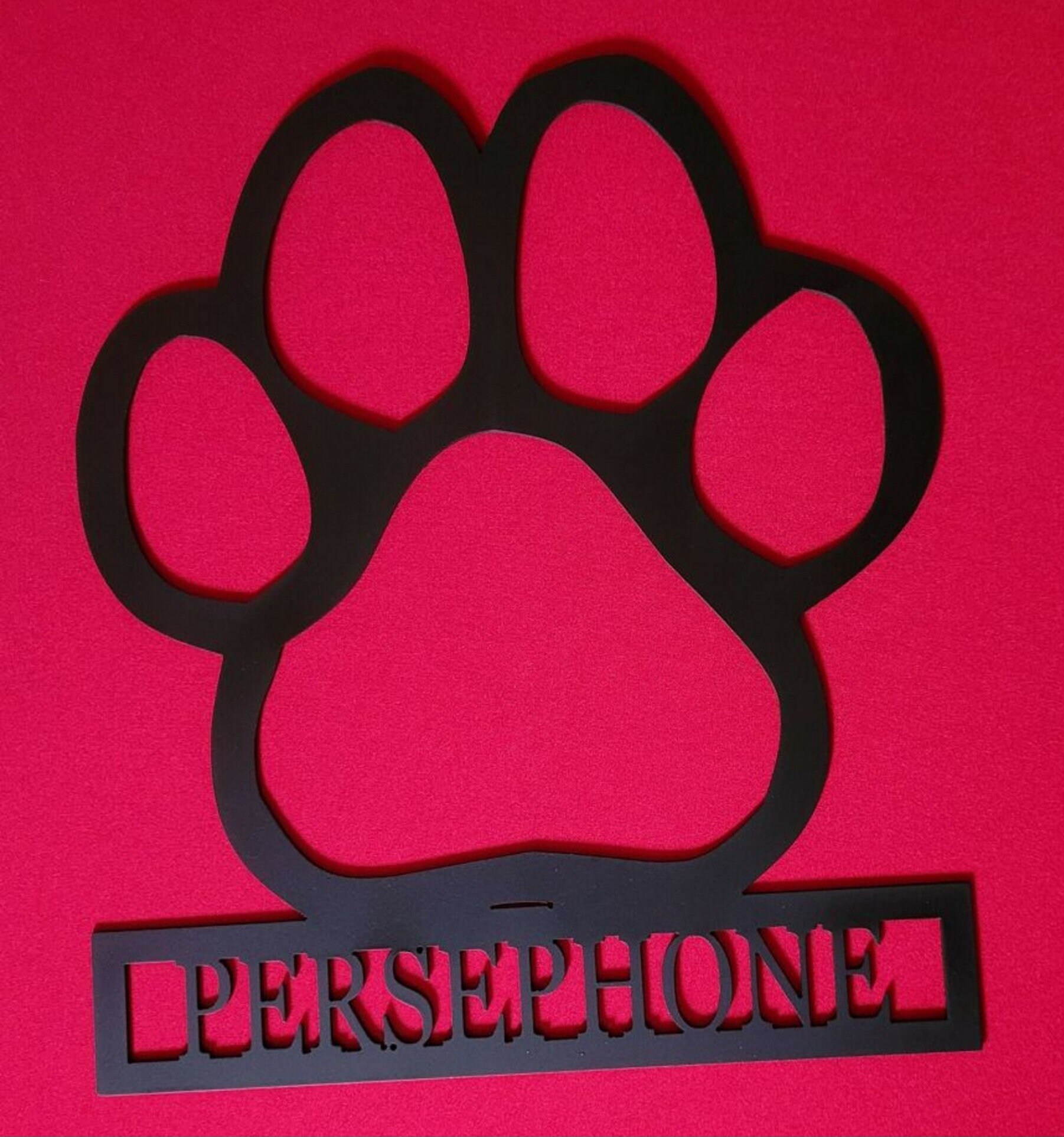 Monogram Sign, Paw Sign, Dog Paw Sign, Custom Sign, Wall Art - Etsy