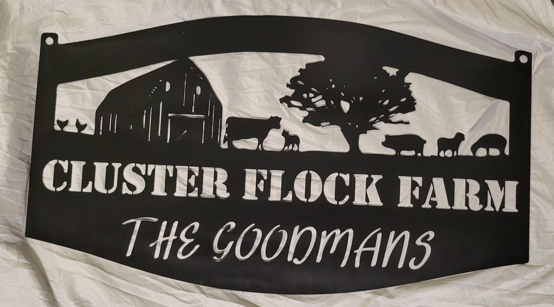 Farm Sign, Family Farm Sign, Oval Sign, Business Sign, Personalized ...