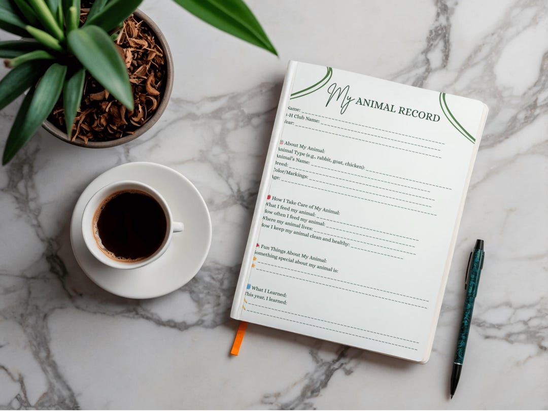 Cloverbud Record Book Pages - Etsy