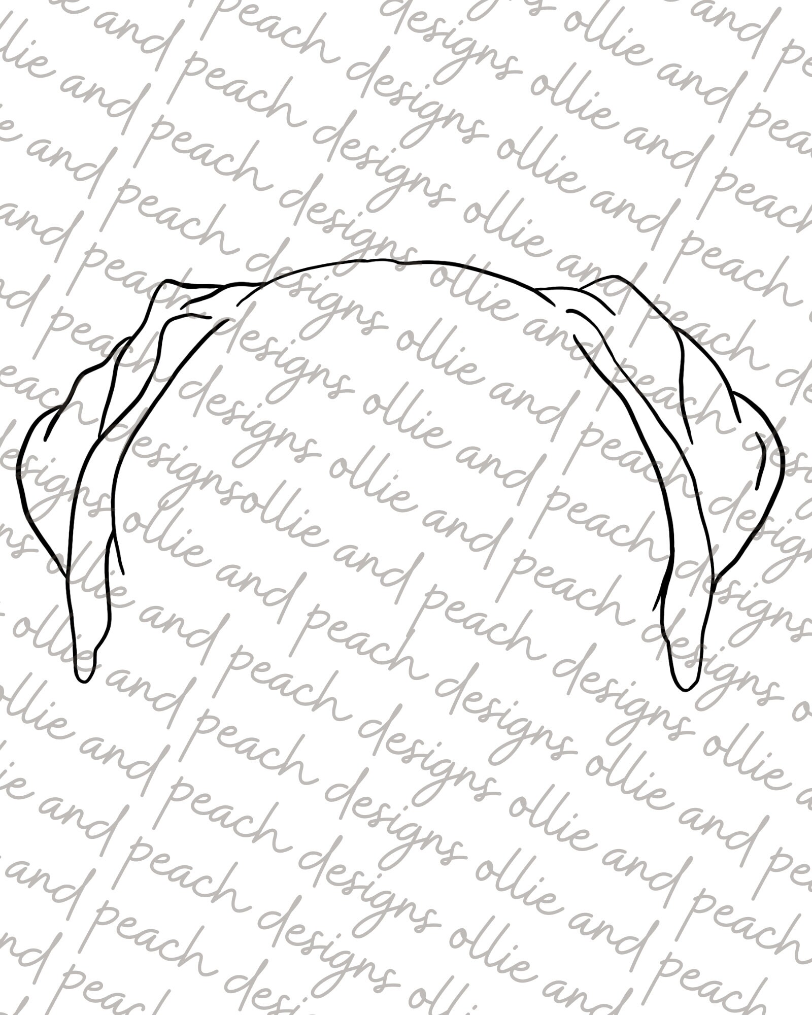 Complete Labrador Ear Outline Bundle| Lab Ear Outline SVG and PNG ...