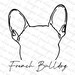 French Bulldog Dog Ear Outline Bundle| French Bulldog Frenchie Mom SVG ...