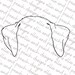 Complete Labrador Ear Outline Bundle Lab Ear Outline SVG and PNG ...