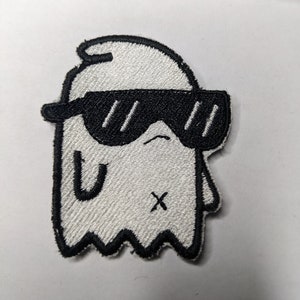 Thug Ghost Embroidered Patch - Etsy