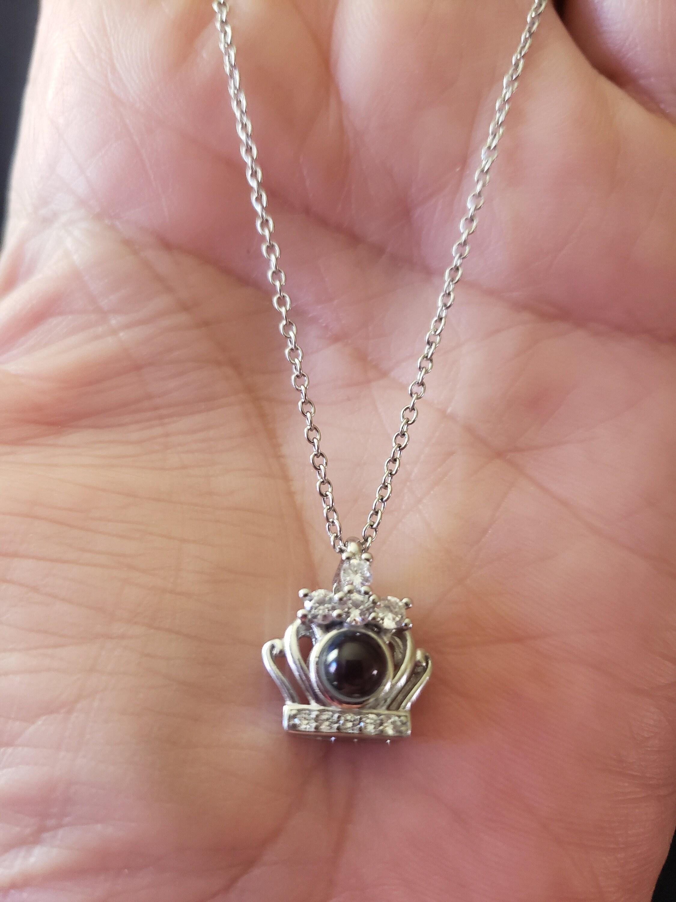 I Love You in 100 Languages Necklace Crown Necklace Princess Crown Necklace Queen Necklace Crown Pendant Anniversary Gifts for Her Etsy