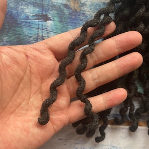 Deep Wave Human Hair Loc Extensions: Crochet Dreadlock Extensions - Etsy