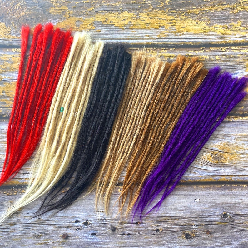 100% Human Hair Dreadlock Extensions Single End Dreadlock - Etsy