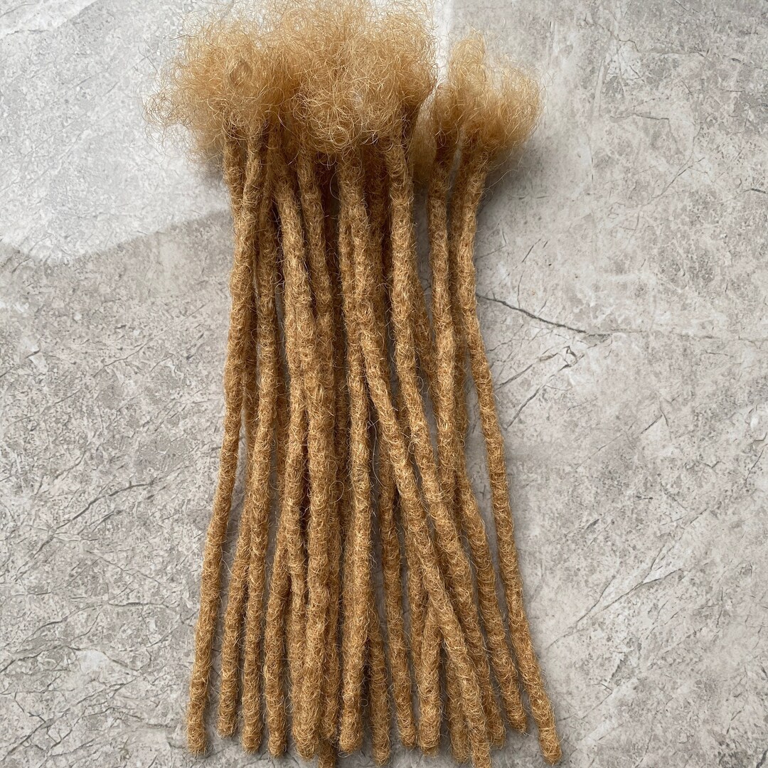 Human Hair Loc Extensions / Honey Blonde Loc Extensions / Bundle of 10 ...