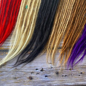100% Human Hair Dreadlock Extensions, Single End Dreadlock Extensions ...