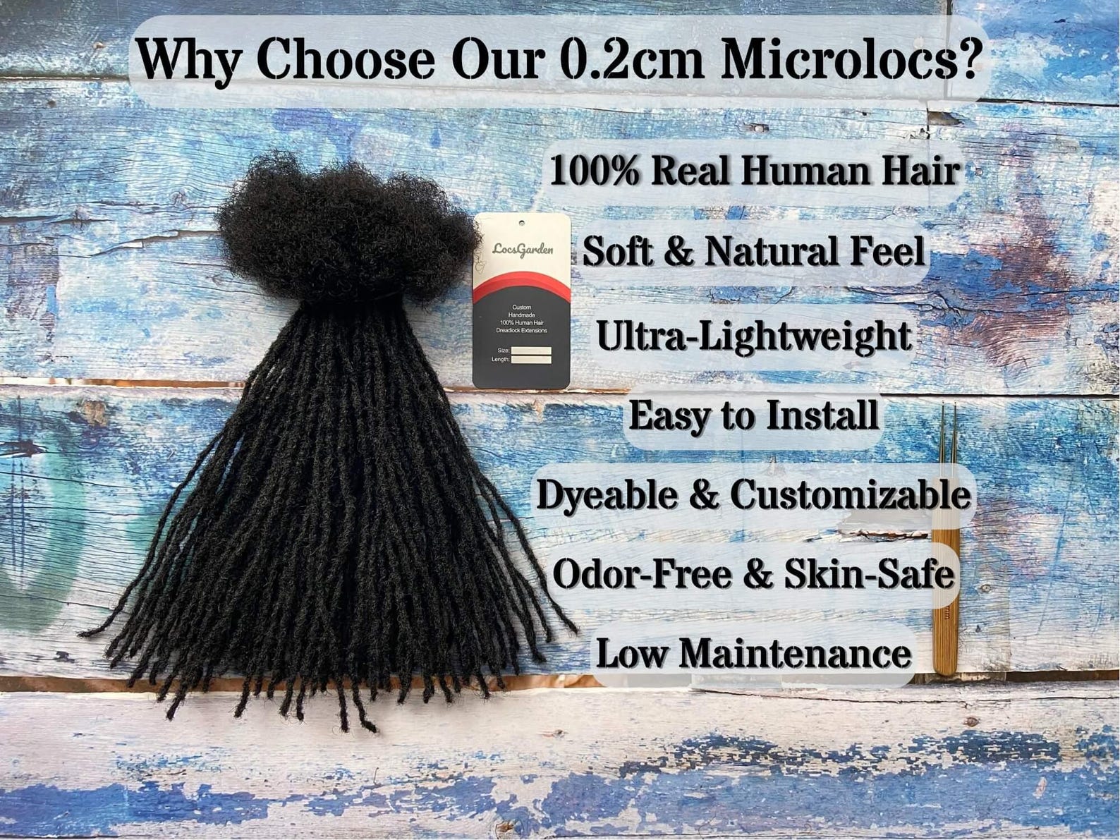 100% Human Hair Microlocs Extensions: Natural Black Sisterlocs Style - Etsy