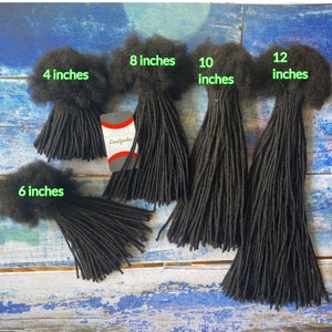 Handmade Human Hair Sisterlocks Extensions: Micro Locs (1B Natural ...