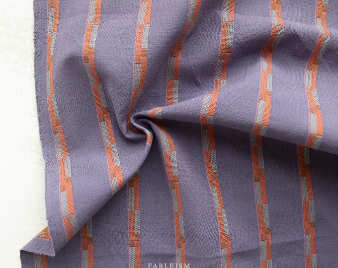 Fresh Air Skinny Stripe Canyon Springs Fabric by Fableism - Woven ...